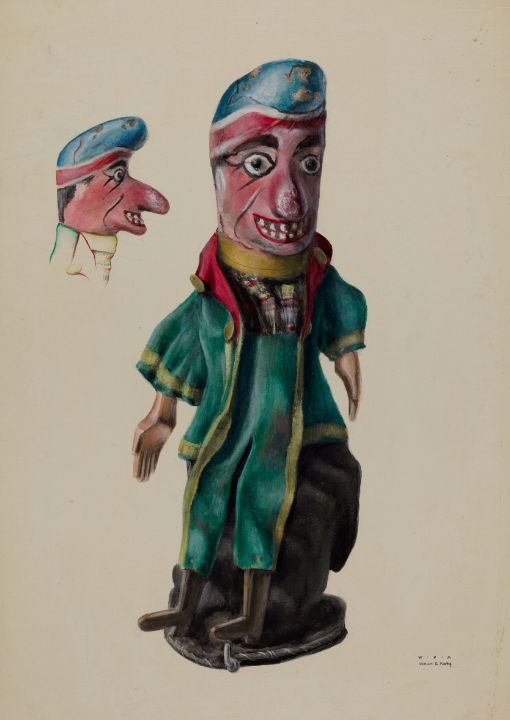Hand Puppet Punch - Great Art Library - Paintings & Prints, People ...