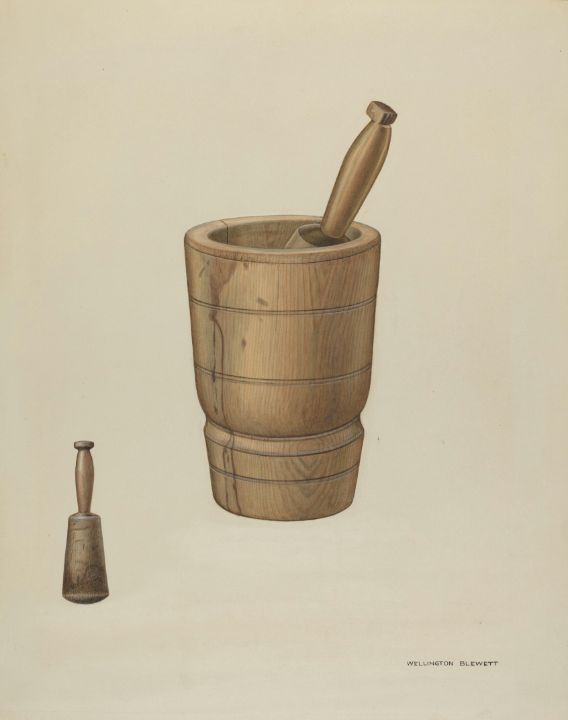 Mortar and Pestle - Great Art Library - Paintings & Prints, People ...