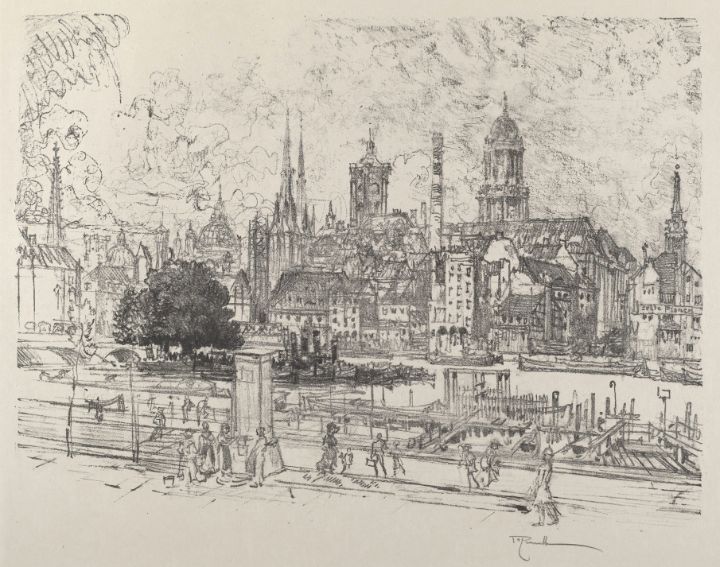 View on the Spree - Great Art Library - Paintings & Prints, People ...