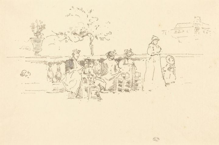 The Terrace - Great Art Library - Paintings & Prints, People & Figures ...