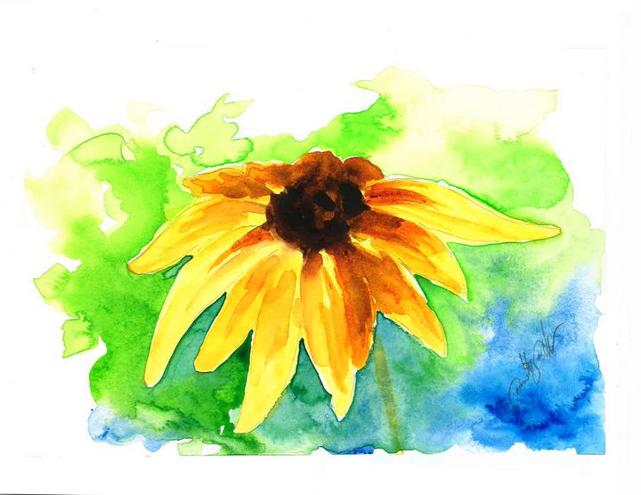 Black Eyed Susan (4) - Timothy Fahrbach - Paintings & Prints, Flowers ...