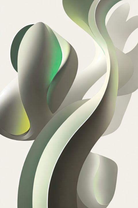 Rhythmic Contours - Peter Balan - Digital Art & AI, Abstract, Irregular ...