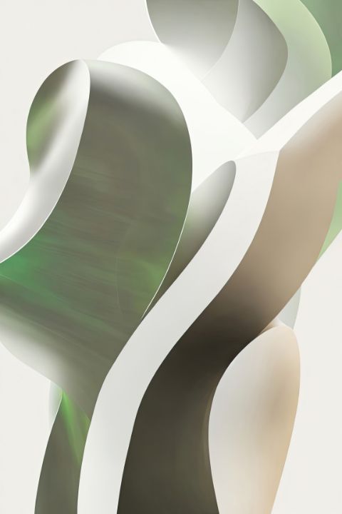 Rhythmic Contours - Peter Balan - Digital Art & AI, Abstract, Irregular ...