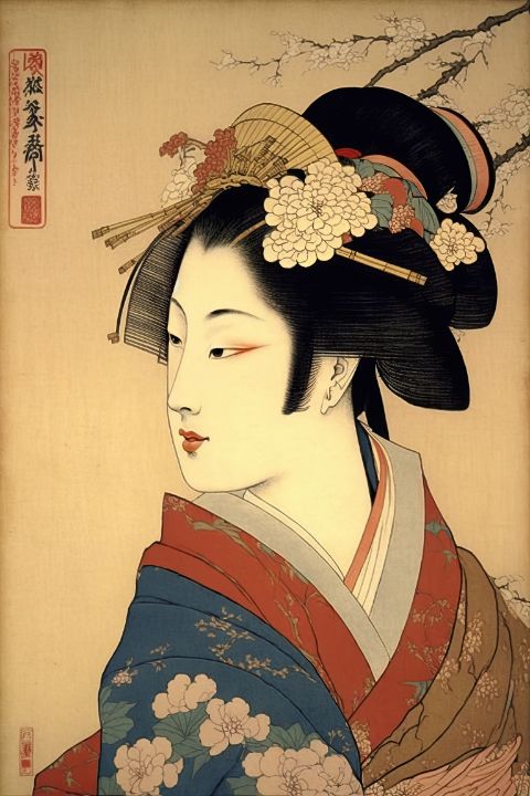 Enchanting Geisha, Harmony of Beauty - Peter Balan - Digital Art & AI ...