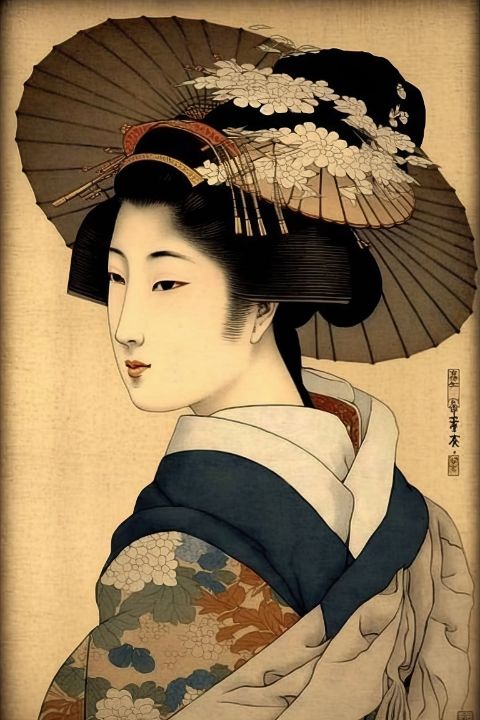 Enchanting Geisha, Harmony of Beauty - Peter Balan - Digital Art & AI ...