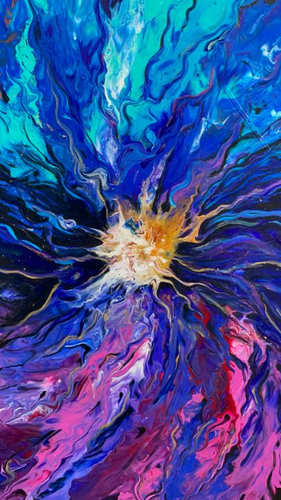 Acrylic on canvas "Vortex" - Art by Wanda Wray - Paintings & Prints ...