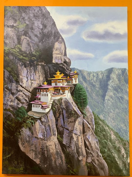 Taktsang - Traditional Live Painting - Drawings & Illustration ...