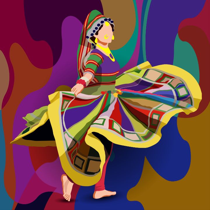 Indian woman in traditional costume - Arabian Nights Digital - Drawings & Illustration, Ethnic ...