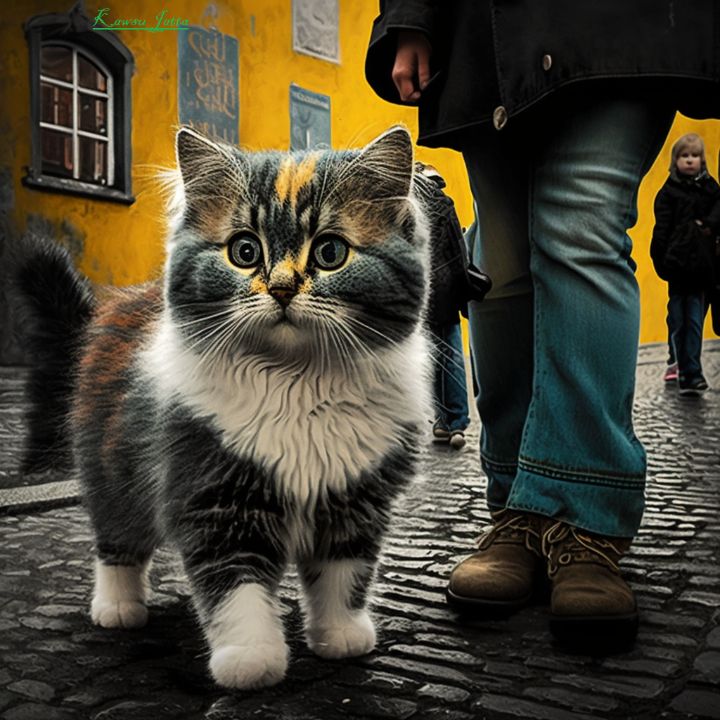 the cuttest cat - Zulu - Digital Art & AI, Animals, Birds, & Fish, Cats ...