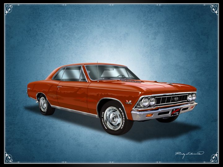 1966 Chevelle SS 396 Car Art Print - Studio21Graphix - Digital Art & AI ...