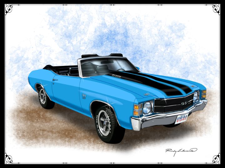1971 Chevelle SS Convertible Print - Studio21Graphix - Digital Art & AI ...