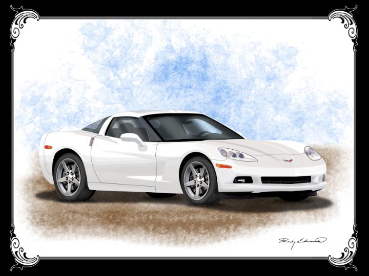 C6 Corvette Car Art Print - Studio21Graphix - Digital Art & AI ...