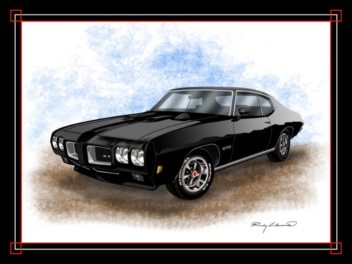 1970 Pontiac GTO Car Art Print - Studio21Graphix - Digital Art & AI ...