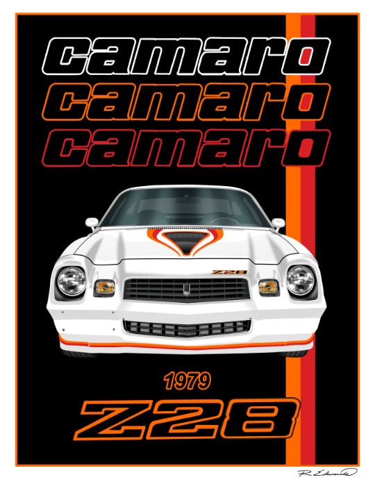 1979 Z28 Camaro Art Print - Studio21Graphix - Digital Art & AI ...