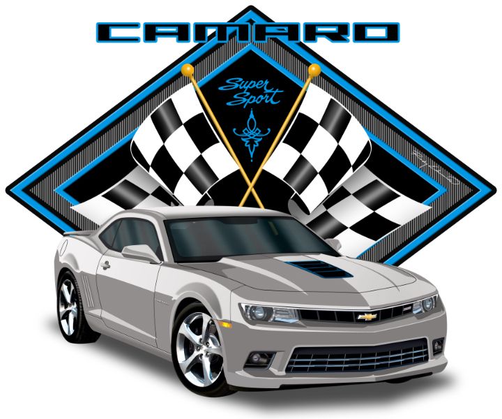 2014 Chevrolet Camaro Art Print - Studio21Graphix - Digital Art ...