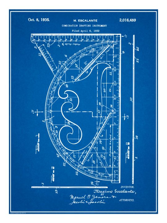 1932 Combination Drafting Instrument - Studio21Graphix - Digital Art ...