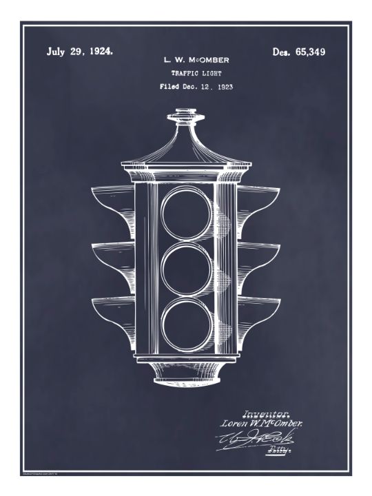 1923 Traffic Light Patent Print - Studio21Graphix - Digital Art & AI ...