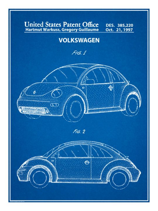 1997 VW Volkswagen Patent Print - Studio21Graphix - Digital Art & AI ...