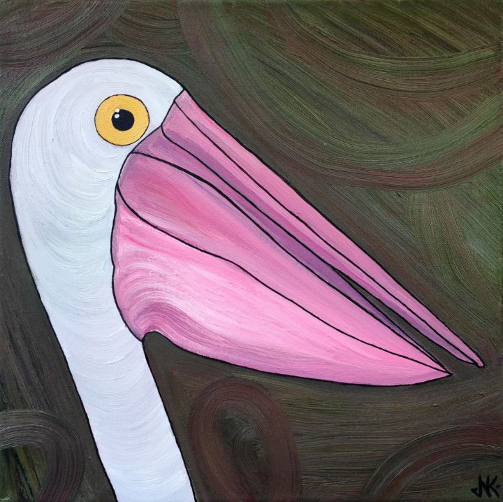 pelican - Nataliia Nikulina - Paintings & Prints, Animals, Birds ...