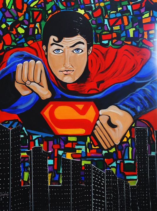 Superman Abstract Art