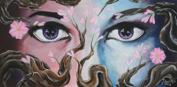 Through the blossoms - Michael Doyle - Paintings & Prints, Fantasy ...