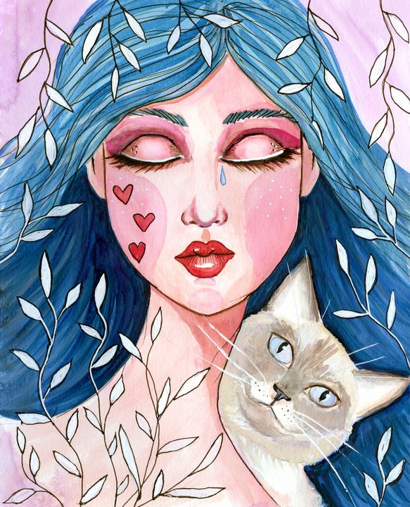 Binky and Me - Roxie Colors - Paintings & Prints, People & Figures ...