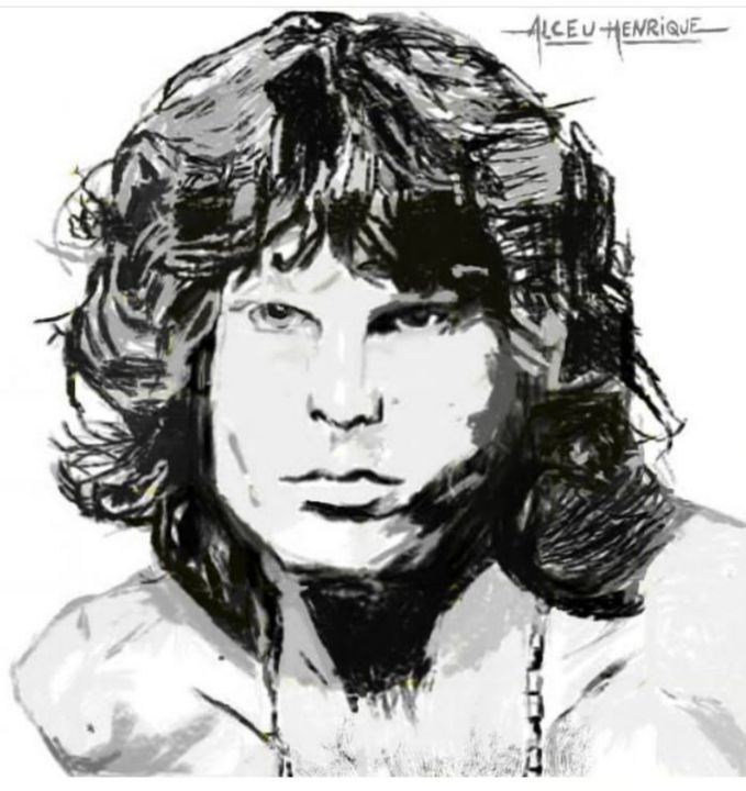 Jim Morrison - Alceu Henrique. Art - Digital Art & AI, People & Figures ...