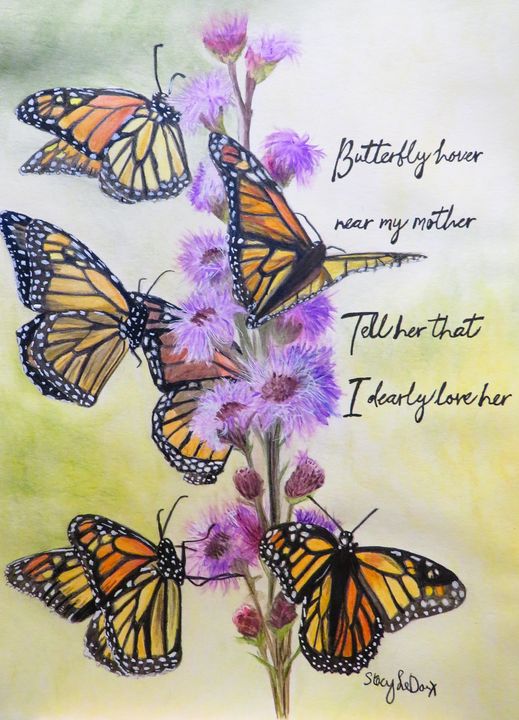 Monarchs and Milk Thistle with Poem - Soul Inspired by Stacy ...