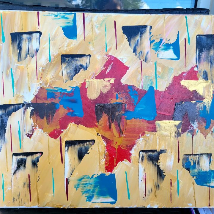 Untitled abstract - Abstract works - Paintings & Prints, Abstract ...