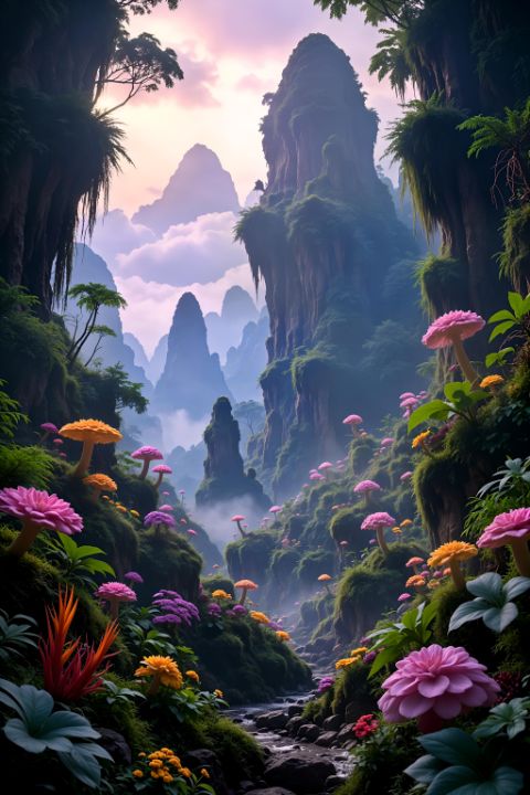 Dreamscape of the Forgotten Valley - Stardust ️Art - Digital Art & AI ...