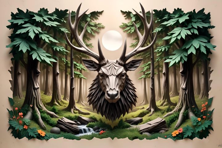 Forest Sentinel - Stardust ️Art - Digital Art & AI, Animals, Birds ...