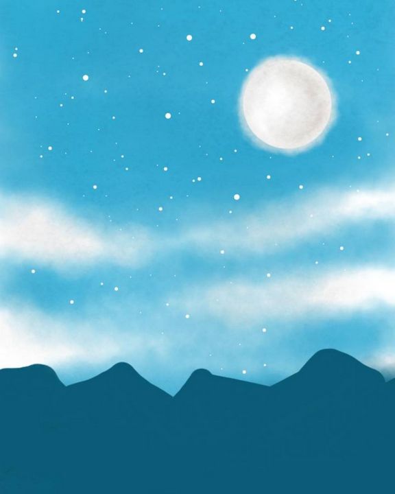 Moon - Jinkies' Design - Paintings & Prints, Landscapes & Nature, Other ...