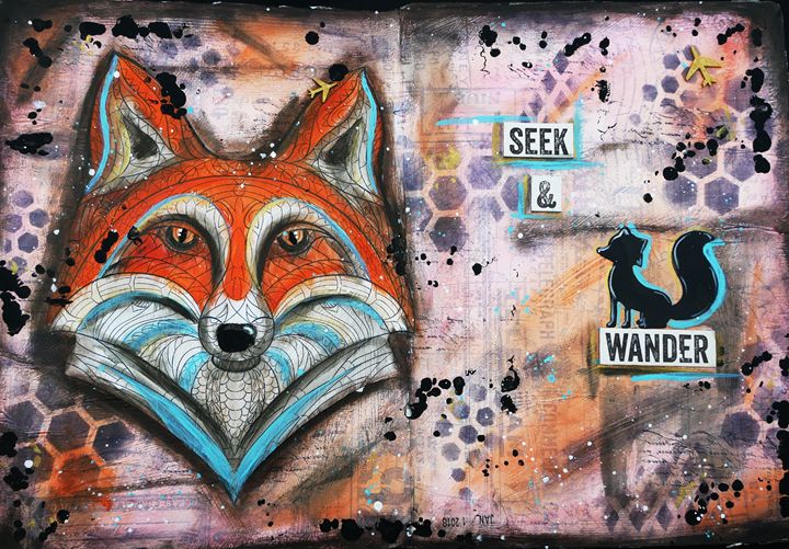 Seek & Wander - Christine Newell • Left Side Art - Paintings & Prints ...