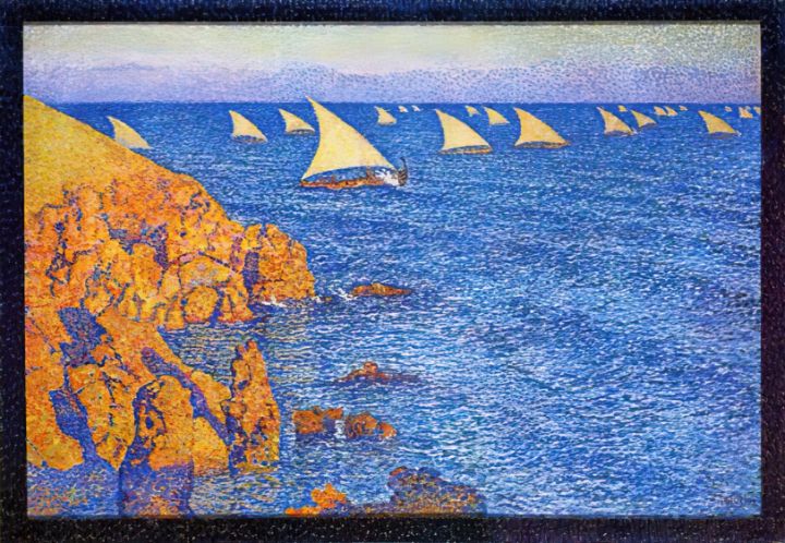 THE REGATA 1892 - Theo van Rysselberghe - Paintings & Prints, Abstract ...