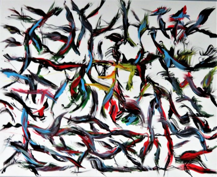 Frenzy - Andrew Armas Collection - Paintings & Prints, Abstract, Color ...