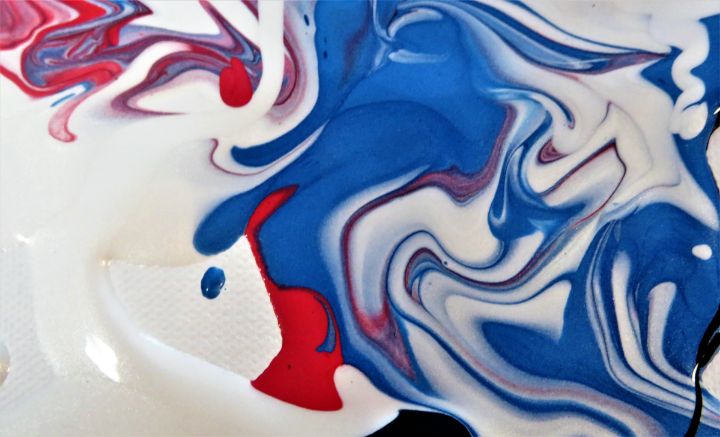Red White and Blue Collage - Andrew Armas Collection - Paintings ...