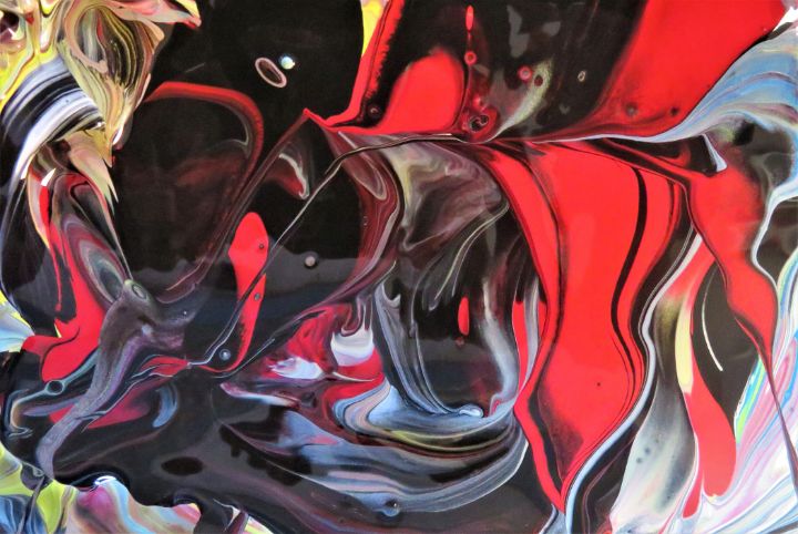Red and Black Swirl - Andrew Armas Collection - Paintings & Prints ...