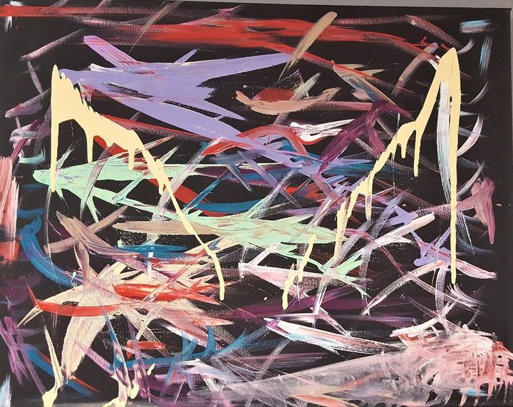 Abstract on black - Andrew Armas Collection - Paintings & Prints ...