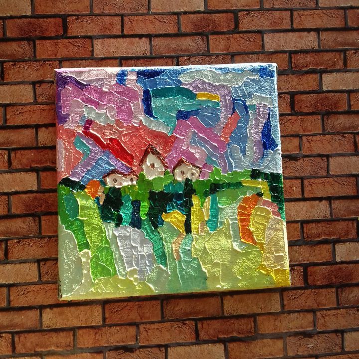 Textured painting relief art - LiftYourMood - Paintings & Prints ...