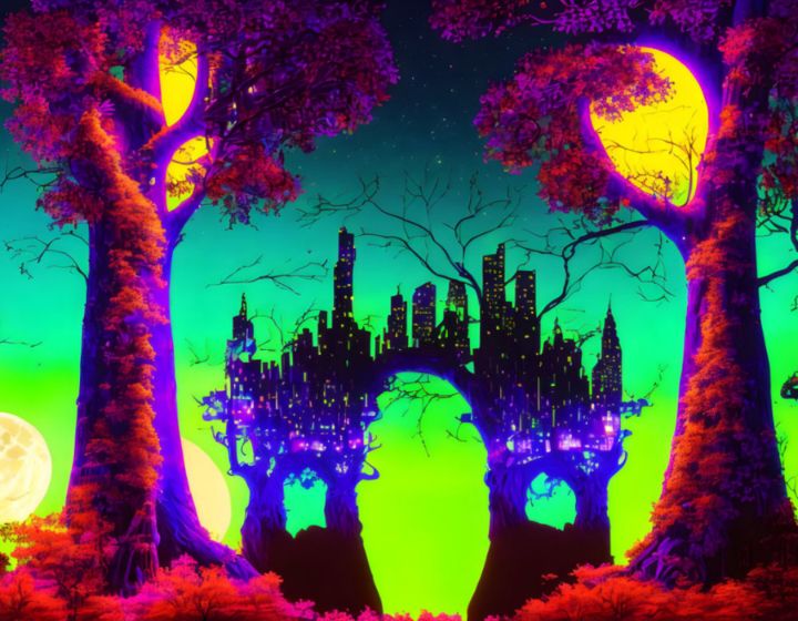 Luminous city - LD DESIGNS - Digital Art & AI, Fantasy & Mythology ...
