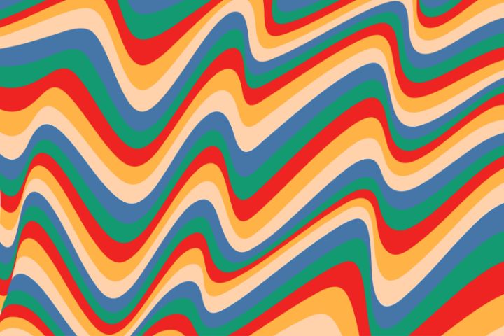 Retro stripes - Emily Hewitt Art - Drawings & Illustration, Abstract ...