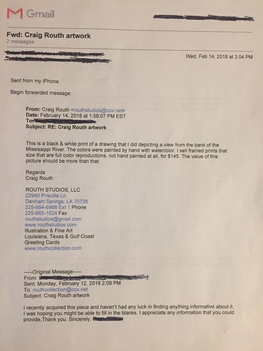 Craig Routh provinance - BAO Art - Drawings & Illustration, Science ...