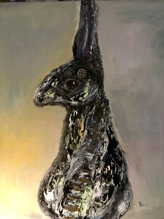 Black bunny - Raissaboutique - Paintings & Prints, Animals, Birds ...