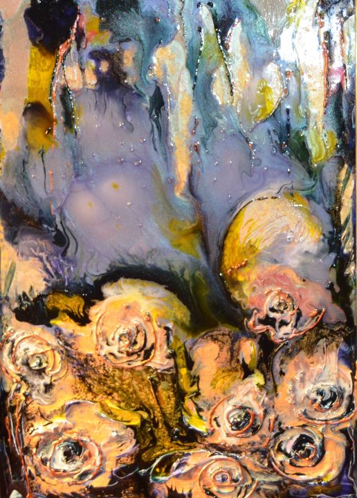 Fantasy glass art, abstract textured - Raissaboutique - Paintings ...