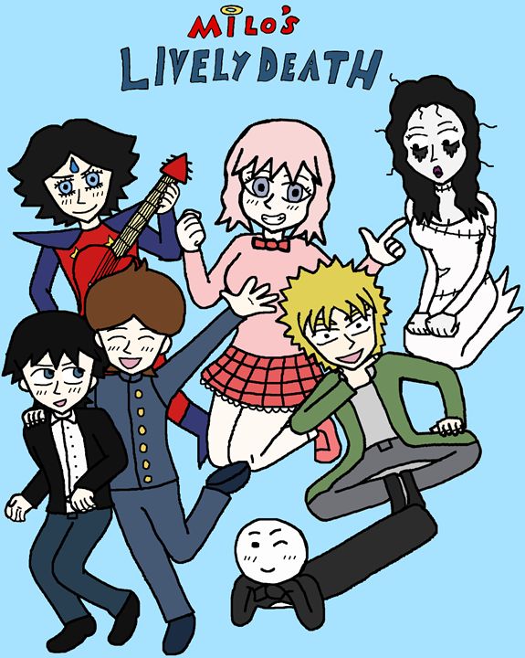 Milo's Lively Death Main Cast Poster - Sam Black - Drawings ...