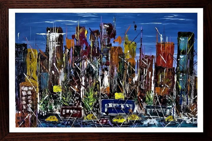 Order in chaos - Colours on Canvas - Paintings & Prints, Abstract ...