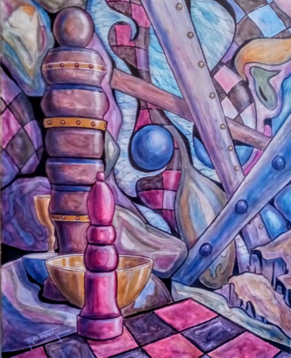 Game - Bill Trantham - Paintings & Prints, Abstract, Other Abstract ...