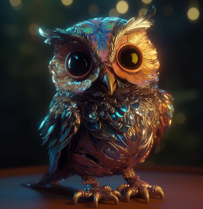 Mystical owl - AHC Louis E Danhoff - Digital Art & AI, Fantasy ...