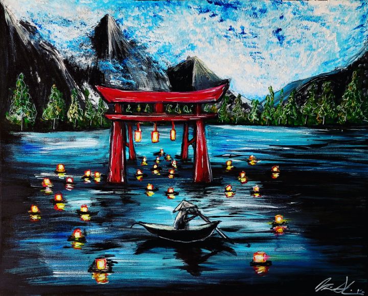 Acrylic Landscape - Karina Soleiman Art - Paintings & Prints ...