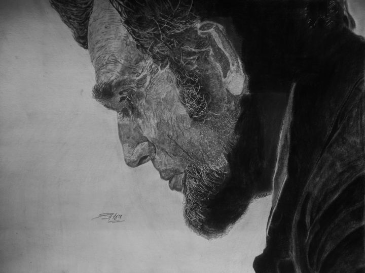 Daniel Day-Lewis as Abraham Lincoln - Art by Shubham - Drawings ...